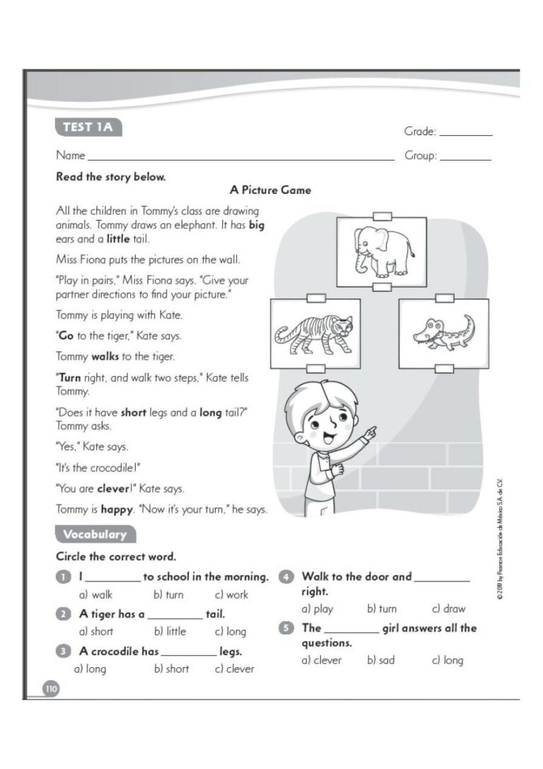 READING TEST FOR KIDS - Hội phụ huynh trường Newton - Kết nối và chia sẻ
