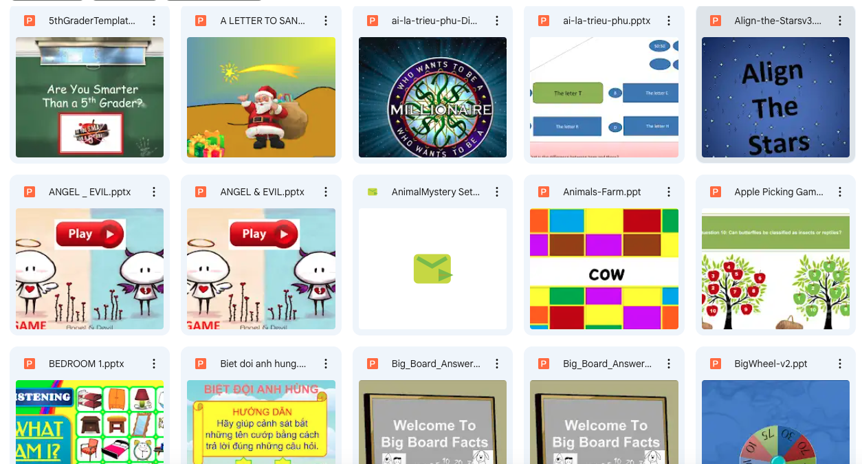 Tổng hợp Game PPT thú vị cho các con. - Hội phụ huynh trường Newton ...