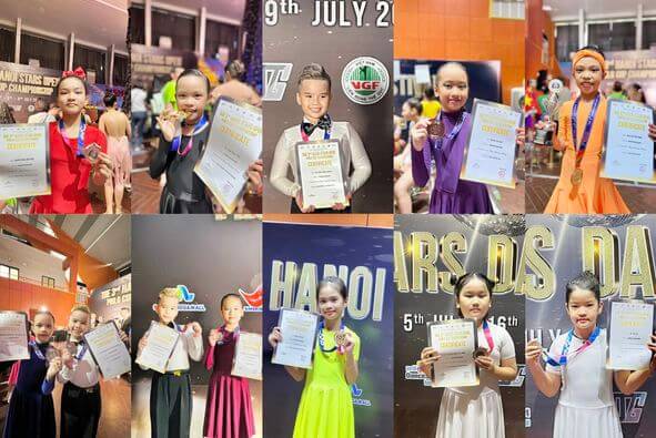 CƠN MƯA GIẢI THƯỞNG CỦA ĐOÀN VĐV DANCESPORT NEWTON GOLDMARK TẠI GIẢI ...